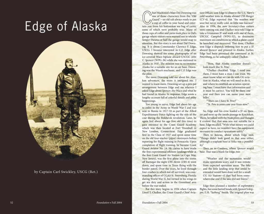 Story of CF Edge – Locating First CG Air Station Alaska | Coast Guard ...